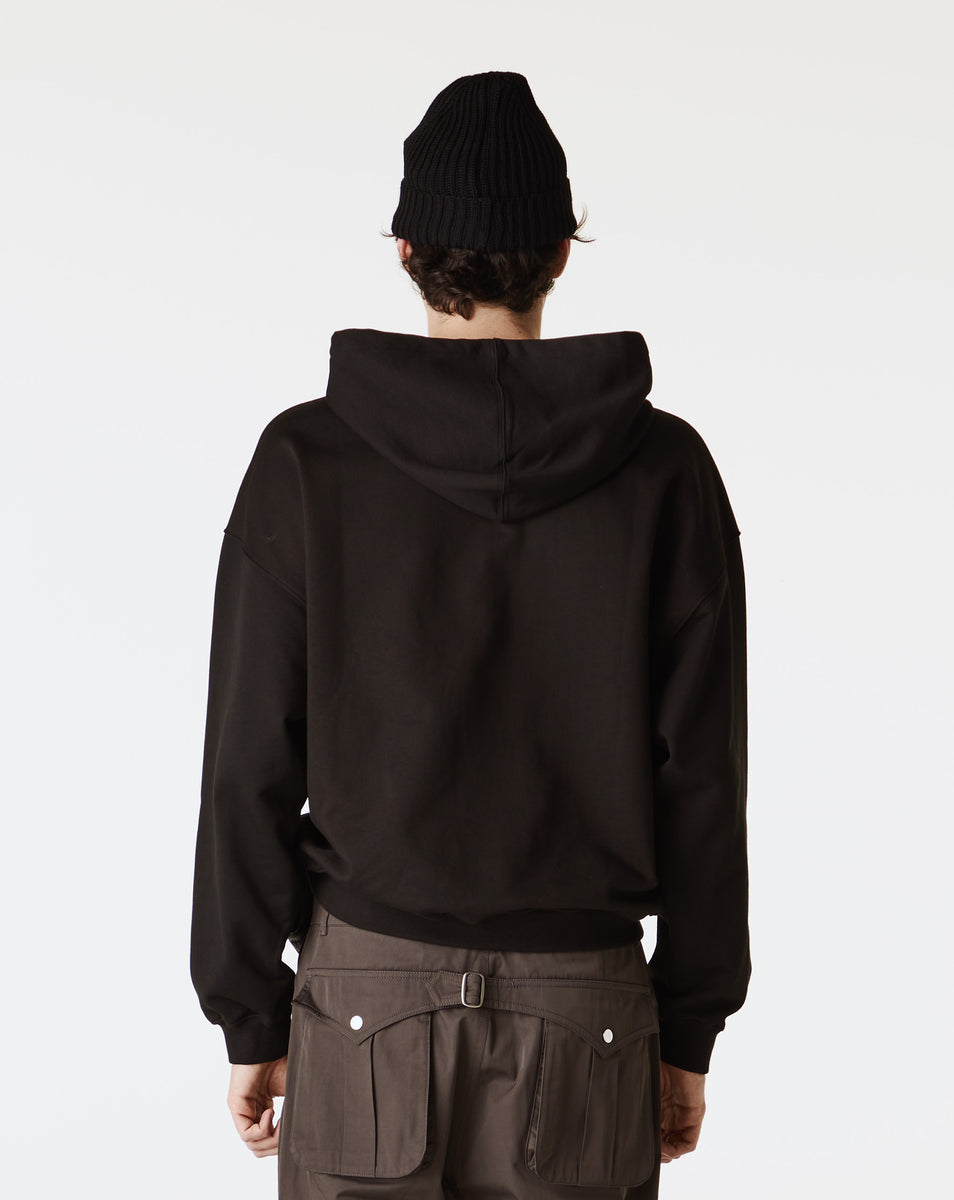 FFFPOSTALSERVICE - Curved Zip-Up Hoodie - Black – Xhibition